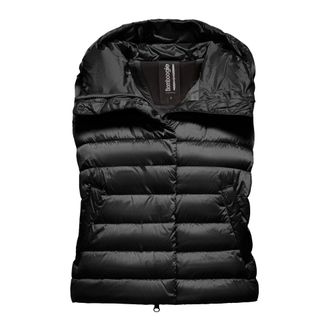 Bomboogie Femme, Vestes, Noir, Taille: 42 FR Shiny Nylon Padded Vest with Hood
