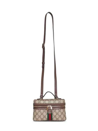 Gucci Ophidia Top Handle Bag - Beige