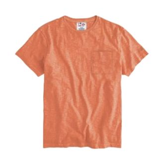 MC2 Saint Barth Herren Leinen T-Shirt Verschiedene Unifarbene Farben - - Tops - Herren - Orange - L