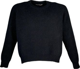 Laneus Femme, Pulls, Noir, Taille: 36 FR Tricot &agrave; col rond