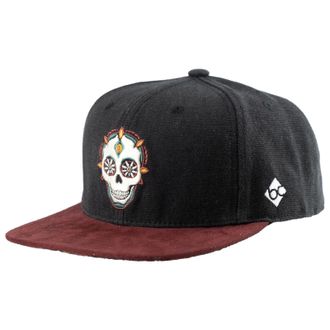 Bavarian Caps Dia de Muertos Snapback Cap schwarz