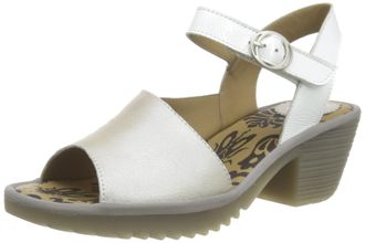 FLY London Fly London Damen Wely439fly Sandale, Silver Offwhite, 38 EU