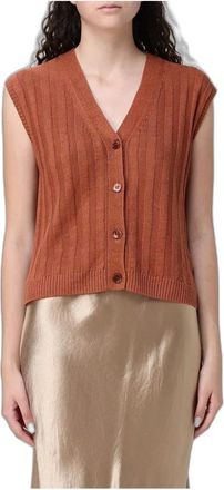 Max Mara Gilet Ranghi - Femme - Pulls - Brun - Taille: 42 FR