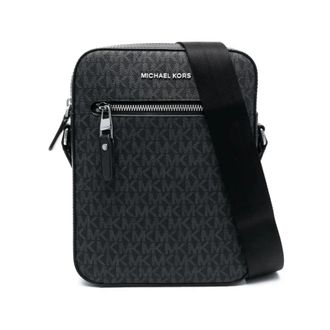 Michael Kors Jet Set Travel Medium Logo Umh&auml;ngetasche - - Bags - Herren - Schwarzk - ONE SIZE