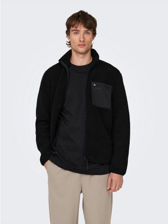 Only & Sons Strickfleecejacke ONSDALLAS LIFE SHERPA JACKET OTW VD