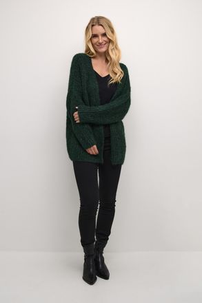 Culture Strickjacke Oversize fit green