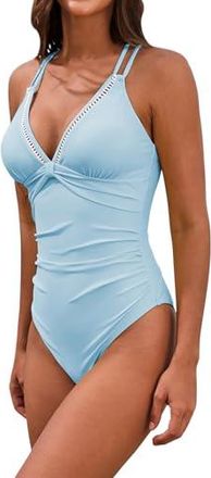 Generic Maillot De Bain Femme 1 Piece Maillot De Bain Femme Costume Respirant S&eacute;chage Rapide Dos Nu &Eacute;l&eacute;gant - Uni Mettant en Valeur La Beaut&eacute; Naturelle du Dos