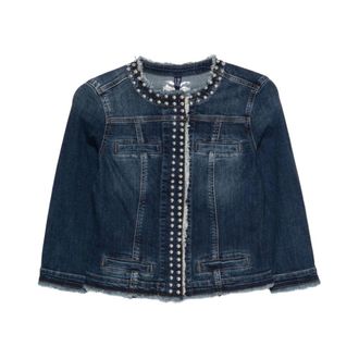Liu Jo Femme, Vestes, Bleu, Taille: 36 FR Veste en jean