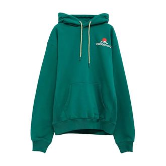 Casablanca Gr&uuml;ner Hoodie mit Fronttasche - - Sweatshirts & Hoodies - Damen - Gr&uuml;n - M