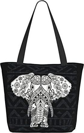 AOOEDM Sac &agrave; provisions pour femme &eacute;l&eacute;phant animal 33 x 28 x 19 cm. Le cadeau parfait pour la Saint-Valentin. Cest de la Saint-Valentin pour maman, fille, &eacute;p