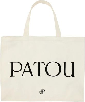 Patou Femme, Sacs, Beige, Taille: ONE Size Grand sac cabas