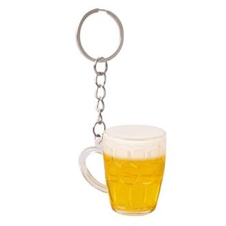 Generic Porte-clés bouteille de bière - Réplique réaliste de mini bouteille de bière en alliage de zinc durable, charme esthétique décoratif, léger et durable