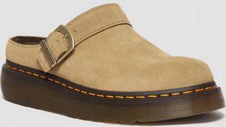 Dr. Martens Laketen Bronx Wildleder Plateau Mules Schuhe in Br&auml;unen/Braun, Gr&ouml;&szlig;e: 36