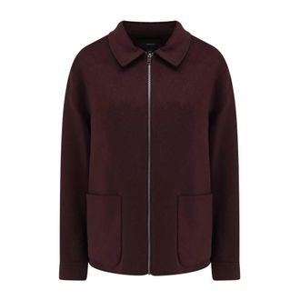 Vince Jacke mit Spitzkragen und Rei&szlig;verschluss - - Jackets - Damen - Braun - S