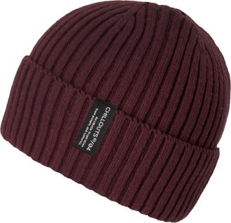 Chillouts Juri Hat - Beanie - rot - Einheitsgr&ouml;&szlig;e - - Winterm&uuml;tze