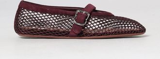 Alaia Mary-Jane-Ballerinas aus Netz-Nylon und Leder mit verstellbarem Riemen
