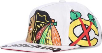 Mitchell & Ness Chicago Blackhawks Flat Brim Cap - - Accessories - Herren - Mehrfarbig - ONE SIZE