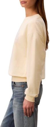 Calvin Klein Pull imprim&eacute; &agrave; col rond en coton