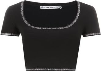 Alexander Wang Top court avec strass
