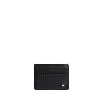 Tommy Hilfiger Porte-cartes &agrave; logo en cuir
