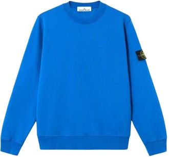 Stone Island Homme, Sweatshirts et sweats &agrave; capuche, Bleu, Taille: S SweaT-shirt ras du cou
