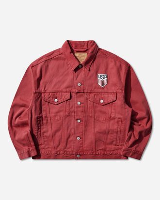 Levi's Men s U.S. Soccer Type III Trucker Jacket Red