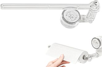 Generic Saugnapf-Papierhandtuchhalter, Saugnapf-Halterung, Frischhaltefolienspender, Haken, kein Bohren, Waschraum-Organizer f&uuml;r Zuhause, Toilette, Waschbecke