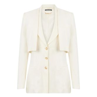 Alberta Ferretti Leichte Jacke - - Jackets - Damen - Wei&szlig; - M