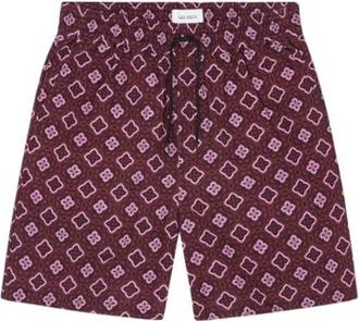 Les Deux Homme, Maillots de bain, Rouge, Taille: 2XL Harry Arabesque Aop Shorts