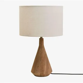 Sklum Lampe de table en bois de manguier Alabama SKLUM