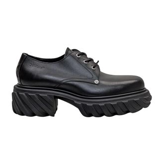 Off-white Homme, Chaussures, Noir, Taille: 44 EU Exploration Almond Toe Derby