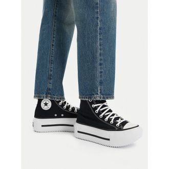 Converse Sneakers aus Stoff Converse Chuck Taylor All Star Lift Double Stack A12975C Schwarz