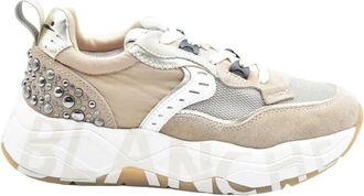 Voile Blanche Voile Blanche Low-Top Sneaker - Lace-Up Beige Low-Top Sneakers With Sole - Gr. 36 (EU) - in Beige - f&uuml;r Damen