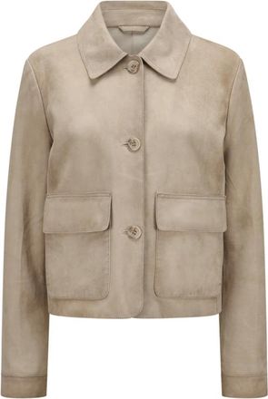 Milestone Femme, Vestes, Beige, Taille: 38 FR Light Vestes