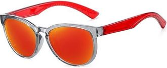 Generic Lunettes De Soleil &Agrave; Monture Ronde For Hommes Et Femmes, Verres De Soleil Polaris&eacute;s De Vacances(Orange)