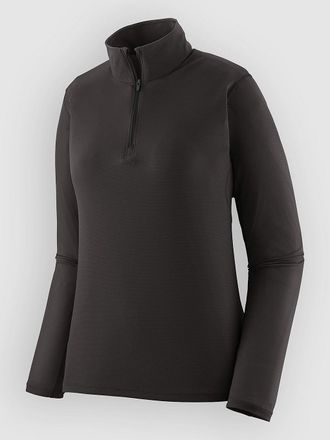 Patagonia Cap LW Zip Neck Haut technique noir