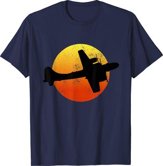 The Salty Veteran B-29 Superfestung Silhouette Retro WW2 Flugzeug B29 T-Shirt
