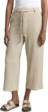 Tom Tailor Damen 1046839 Culotte High Waist Hose, 37812-Vertical Green White Stripe, M