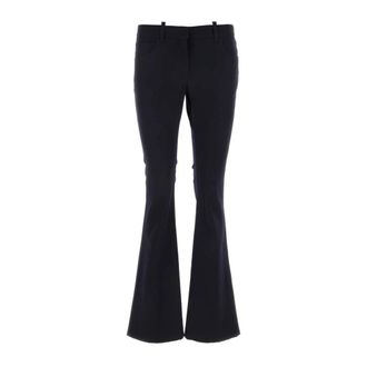 Off-white Mitternachtsblaue Wollhose - - Trousers - Damen - Blau - S