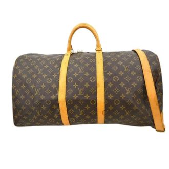 Louis Vuitton unisex, Pre-owned, Brun, Taille: ONE Size Pre-owned Keepall bandouliere bag