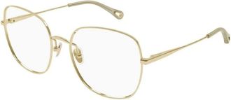 Chlo&eacute; Femme, Accessoires, Jaune, Taille: 56 MM Lunettes de vue g&eacute;om&eacute;triques