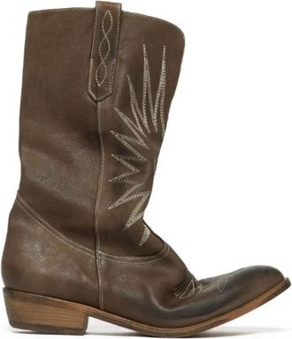 Aniye By Femme, Chaussures, Brun, Taille: 37 EU Bottes Tex Brod&eacute;es