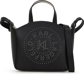 Karl Lagerfeld Shopper - K/Circle kleine Tote Bag mit Nieten - Gr. unisize - in Schwarz - für Damen