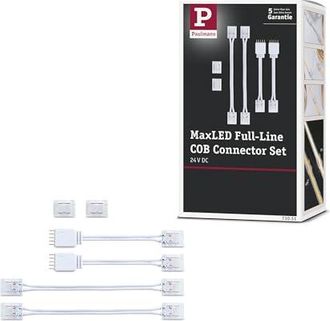 Paulmann 71051 MaxLED Zubeh&ouml;r Connector Set Full-Line COB Wei&szlig; Kunststoff