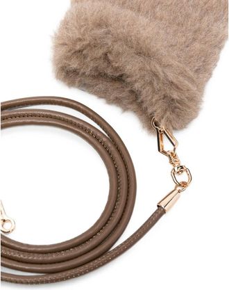 Max Mara Teddy Ombra Gloves - Brown