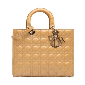 Dior Pre-owned Gesteppte Lederhandtasche - - Pre-owned - Damen - Beige - ONE SIZE
