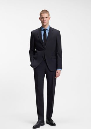 HUGO BOSS Businesshemd BOSS, Herren, Gr. 39, N-Gr, blau (light, pastel blau450), Web, Obermaterial: 98% Baumwolle, 2% Elasthan, unifarben, regular fit normal, R