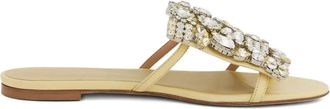 Paco Rabanne sandales &agrave; ornements en cristal - Tons neutres