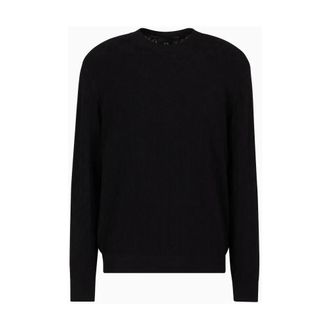A|X Armani Exchange Schwarze Pullover f&uuml;r Stilvolles Aussehen - - Knitwear - Herren - Schwarzk - S