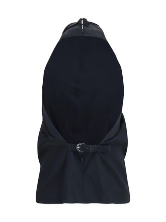 Khaite Womens Rone Top Black Acetate; Viscose